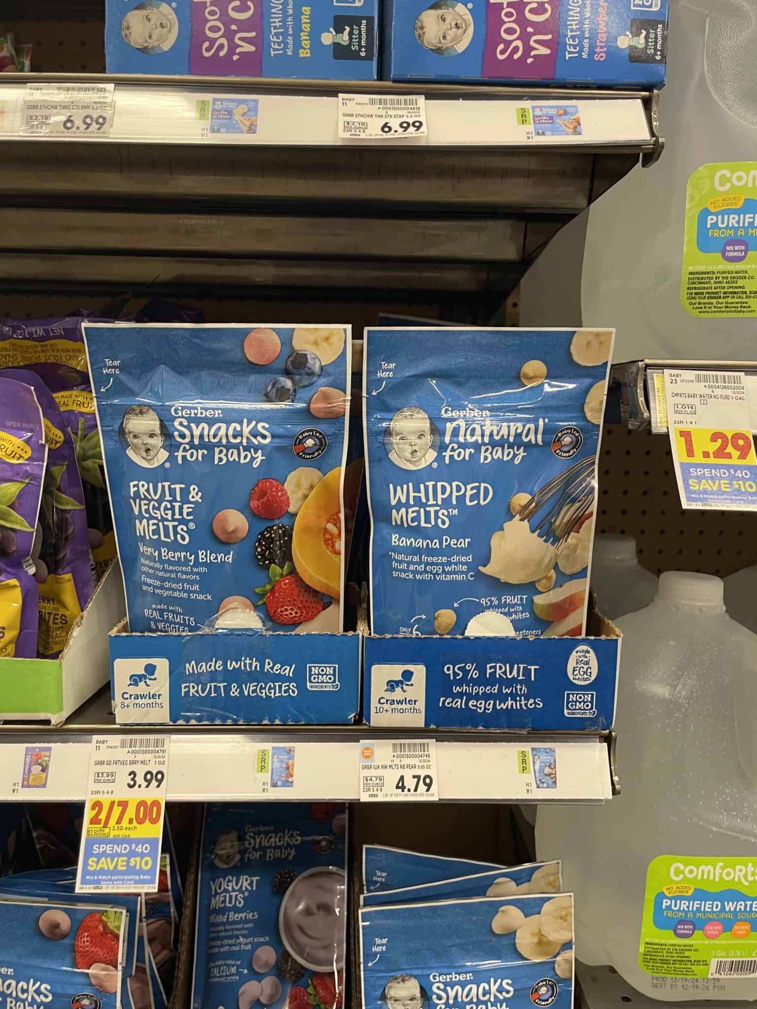 Gerber Baby/Toddler Food and Drinks as low as $1.19 each at Kroger ...