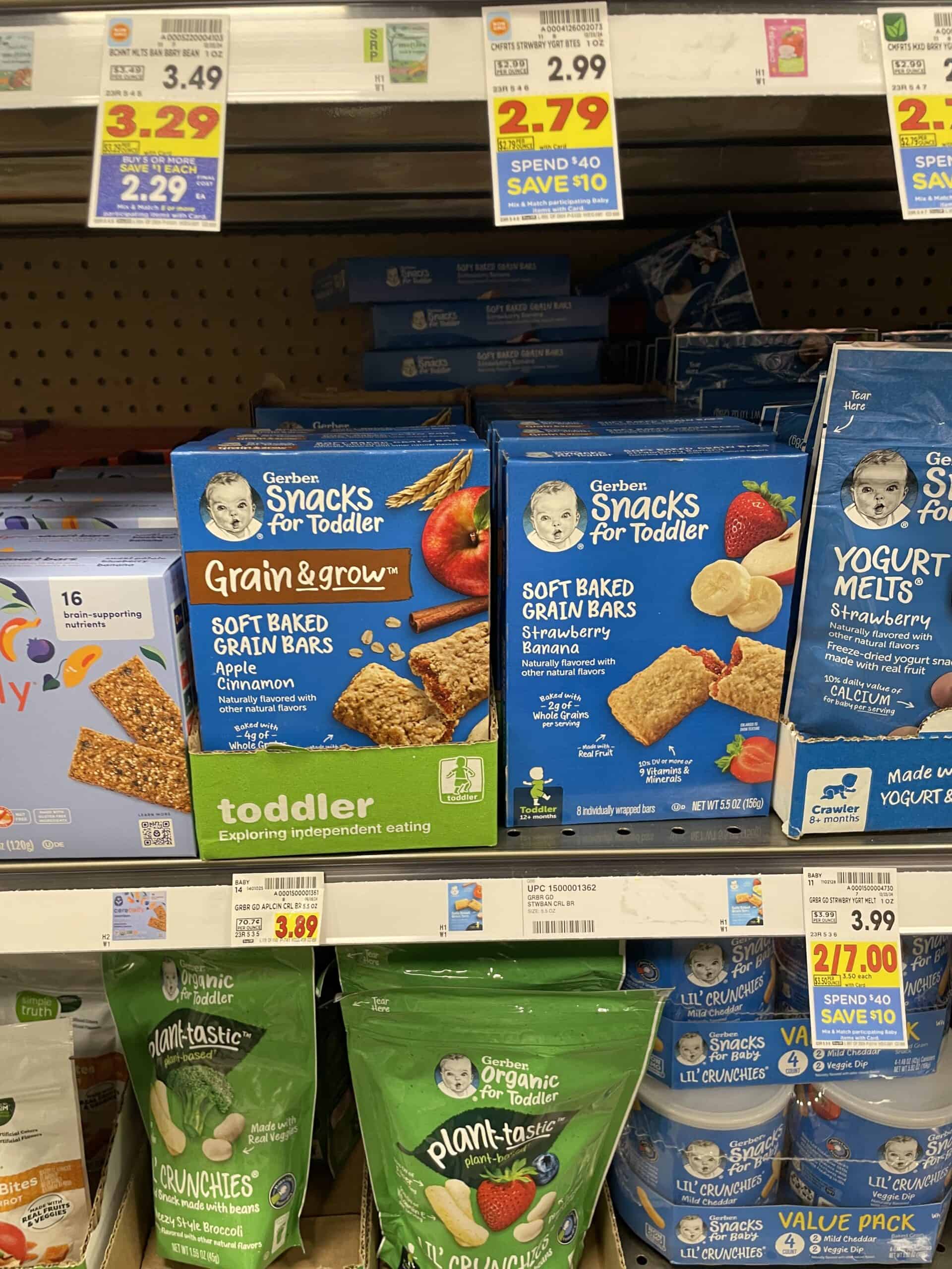 Gerber Baby/Toddler Food and Drinks as low as $1.19 each at Kroger ...