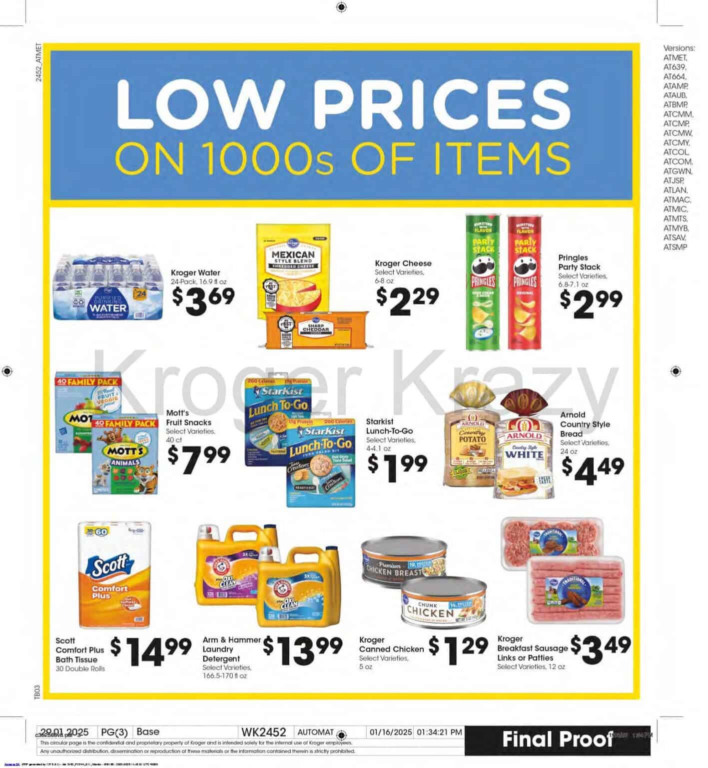 Kroger Weekly Ad (01/29/25 - 02/04/25) Early Preview - Kroger Krazy