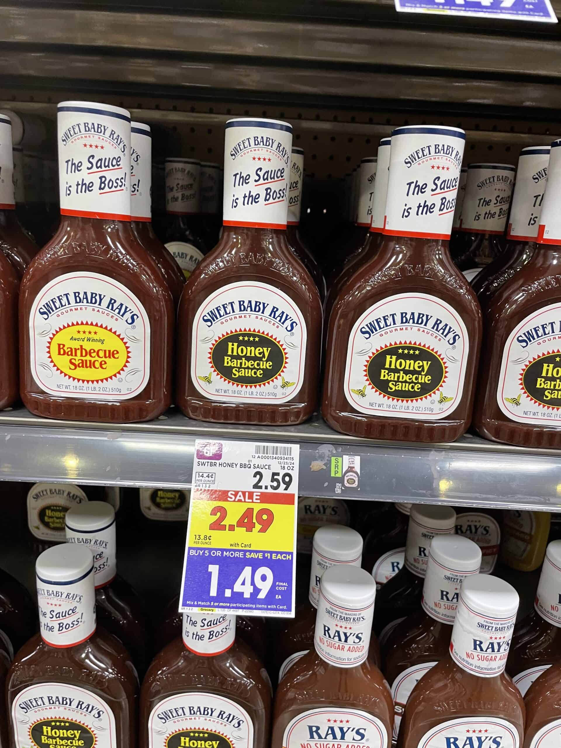 Sweet Baby Ray's Barbecue Sauces are as low as $1.29 with Kroger Mega ...