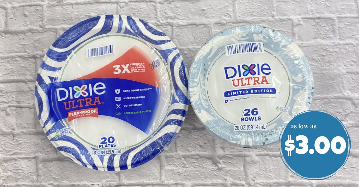 Dixie Ultra Plates and Bowls as low as $3.00! - Kroger Krazy