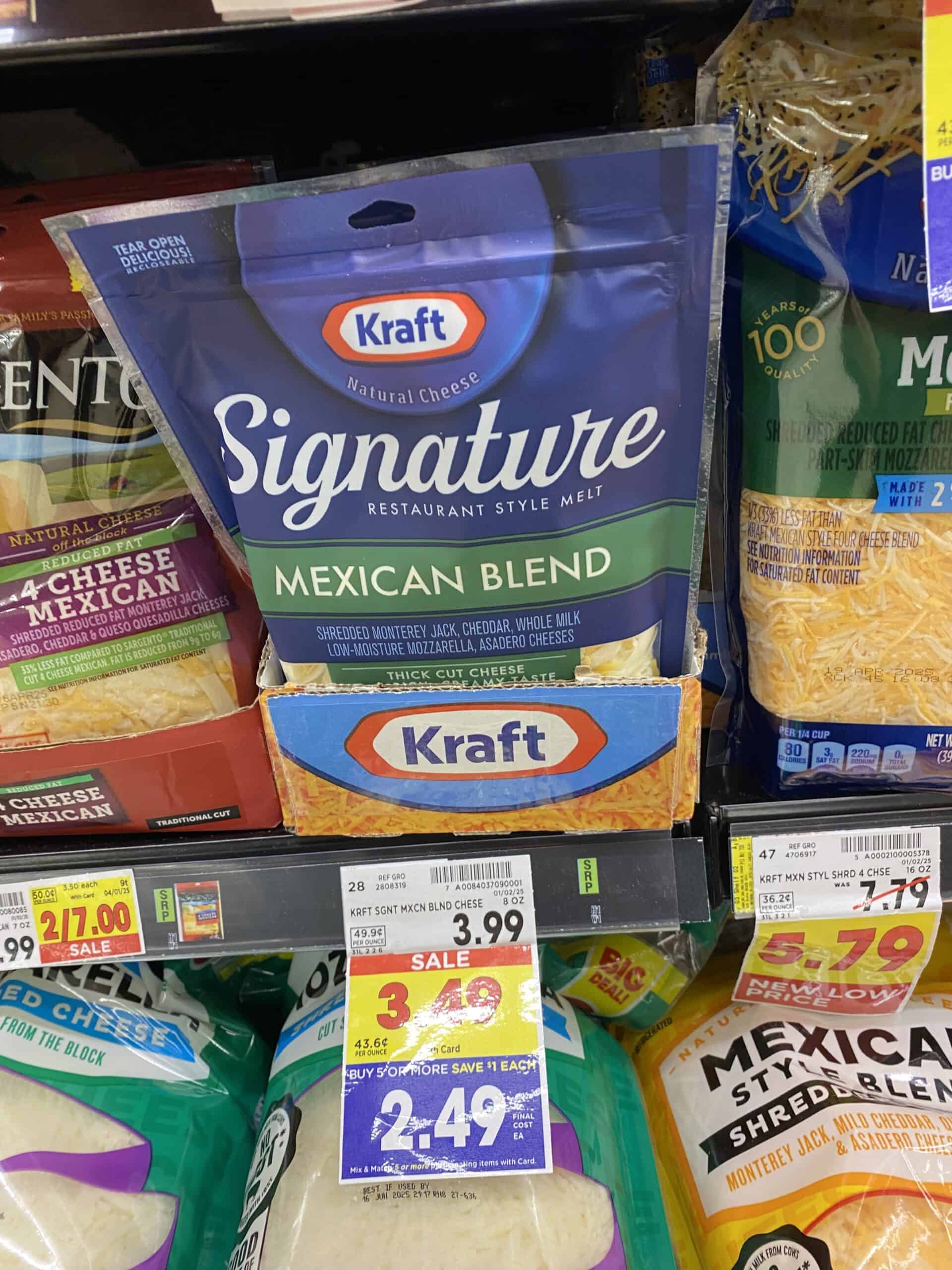 Kraft Shredded and Signature Cheese as low as $1.99! - Kroger Krazy