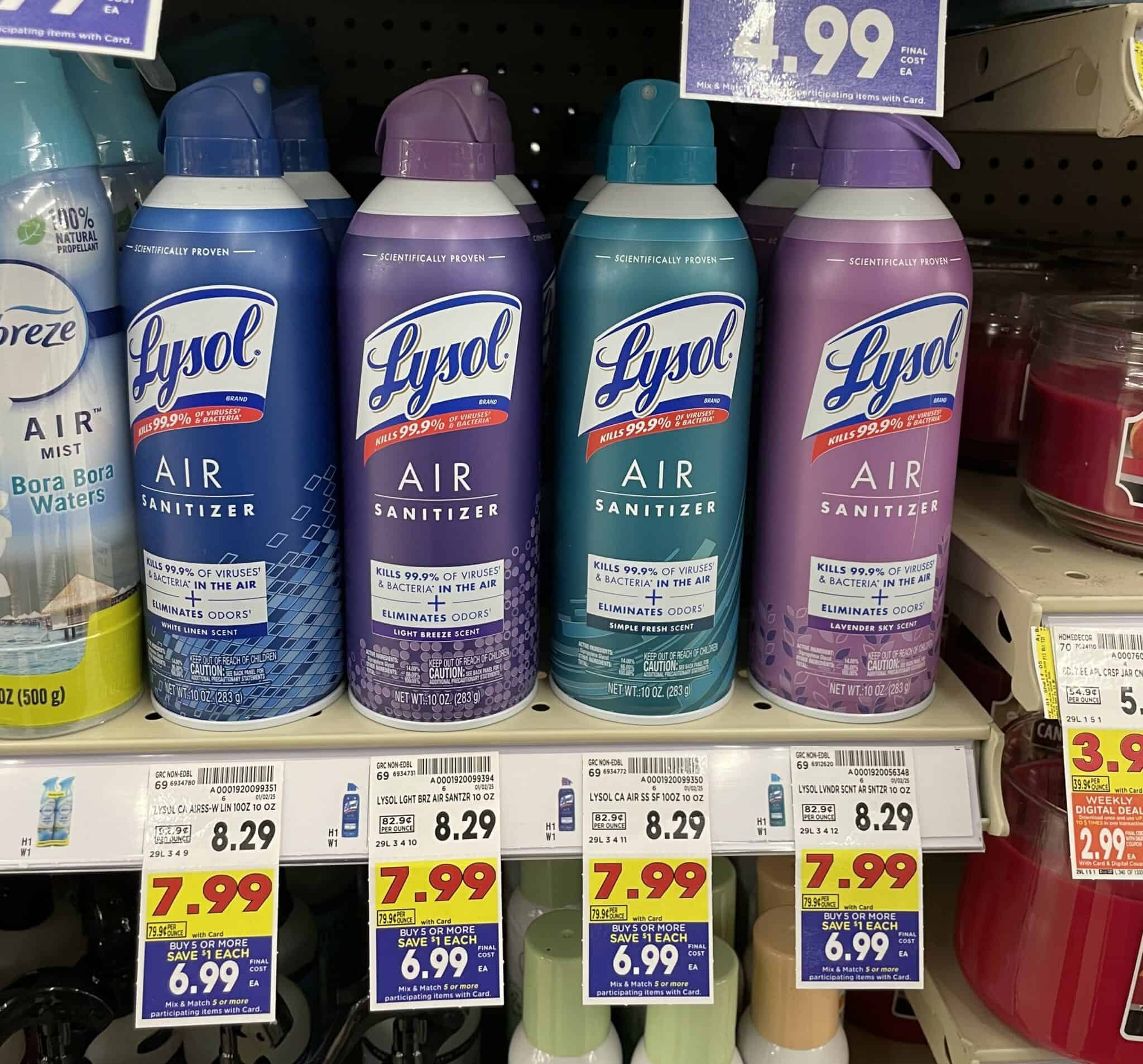 Lysol Air Sanitizer Spray as low as $3.99! - Kroger Krazy