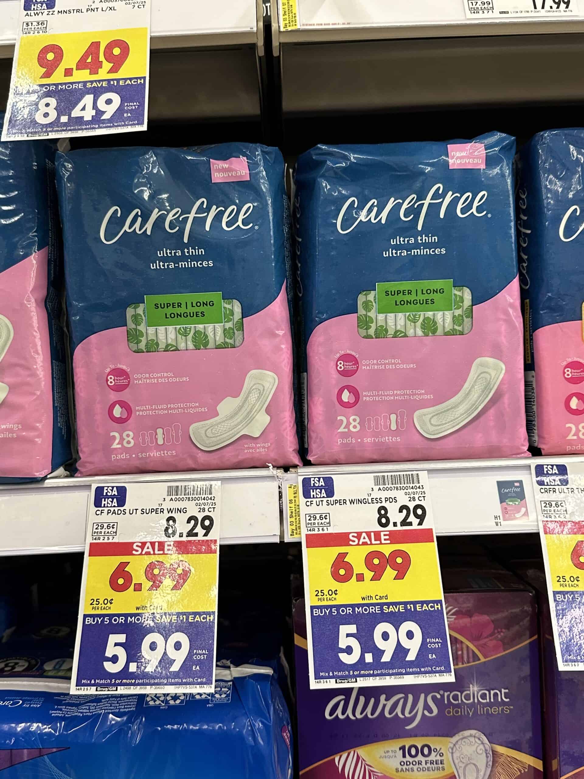 Playtex Sport Tampons & Carefree Ultra Thin Pads Coupon + Kroger Gift ...