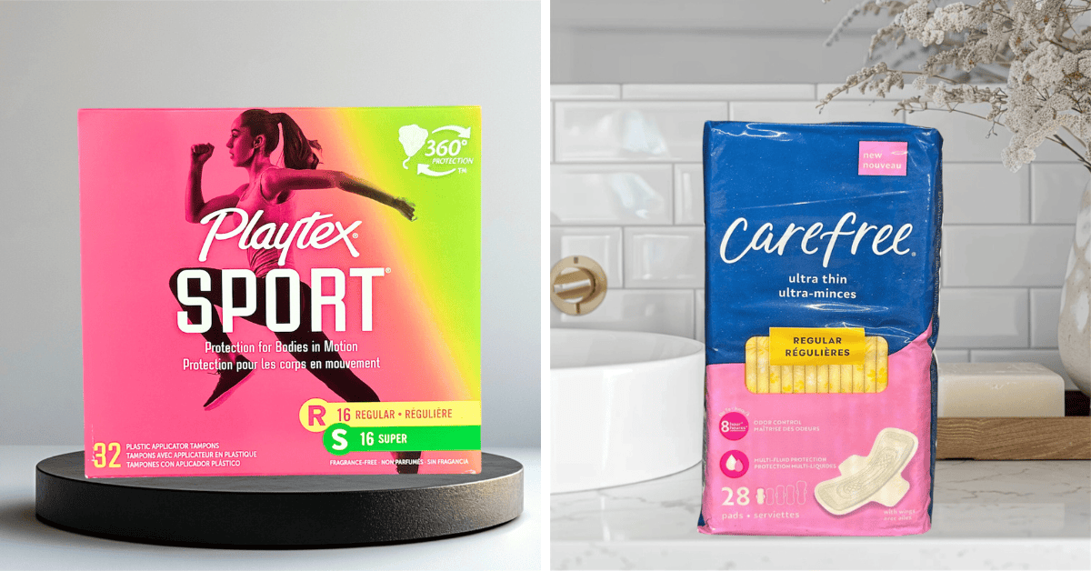 Playtex Sport Tampons & Carefree Ultra Thin Pads Coupon + Kroger Gift ...