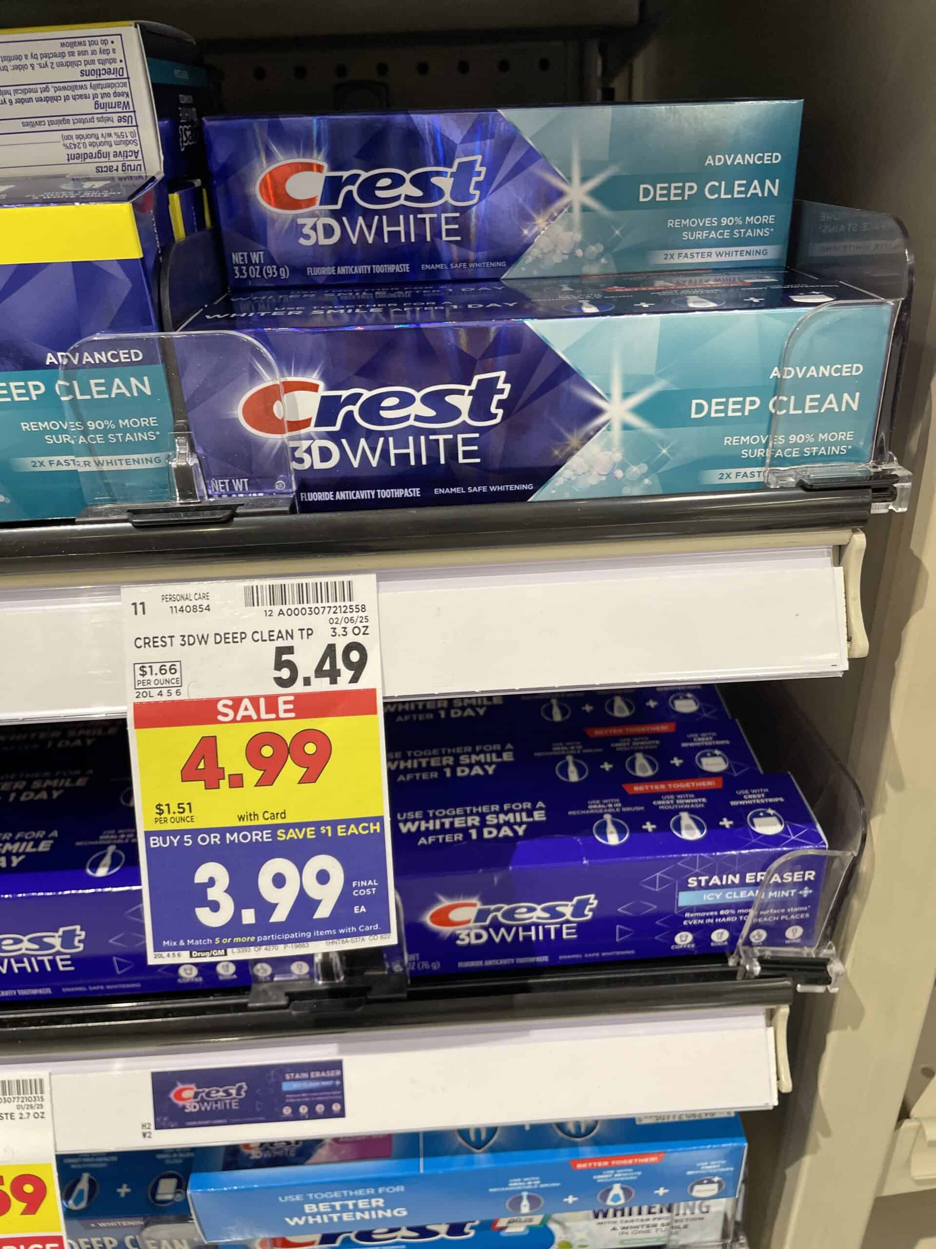 Crest Toothpaste as low as FREE at Kroger! - Kroger Krazy