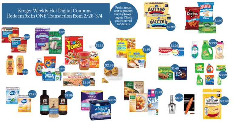 Kroger Weekly Hot Digital Coupons | Redeem 5x in ONE Transaction from 2 ...