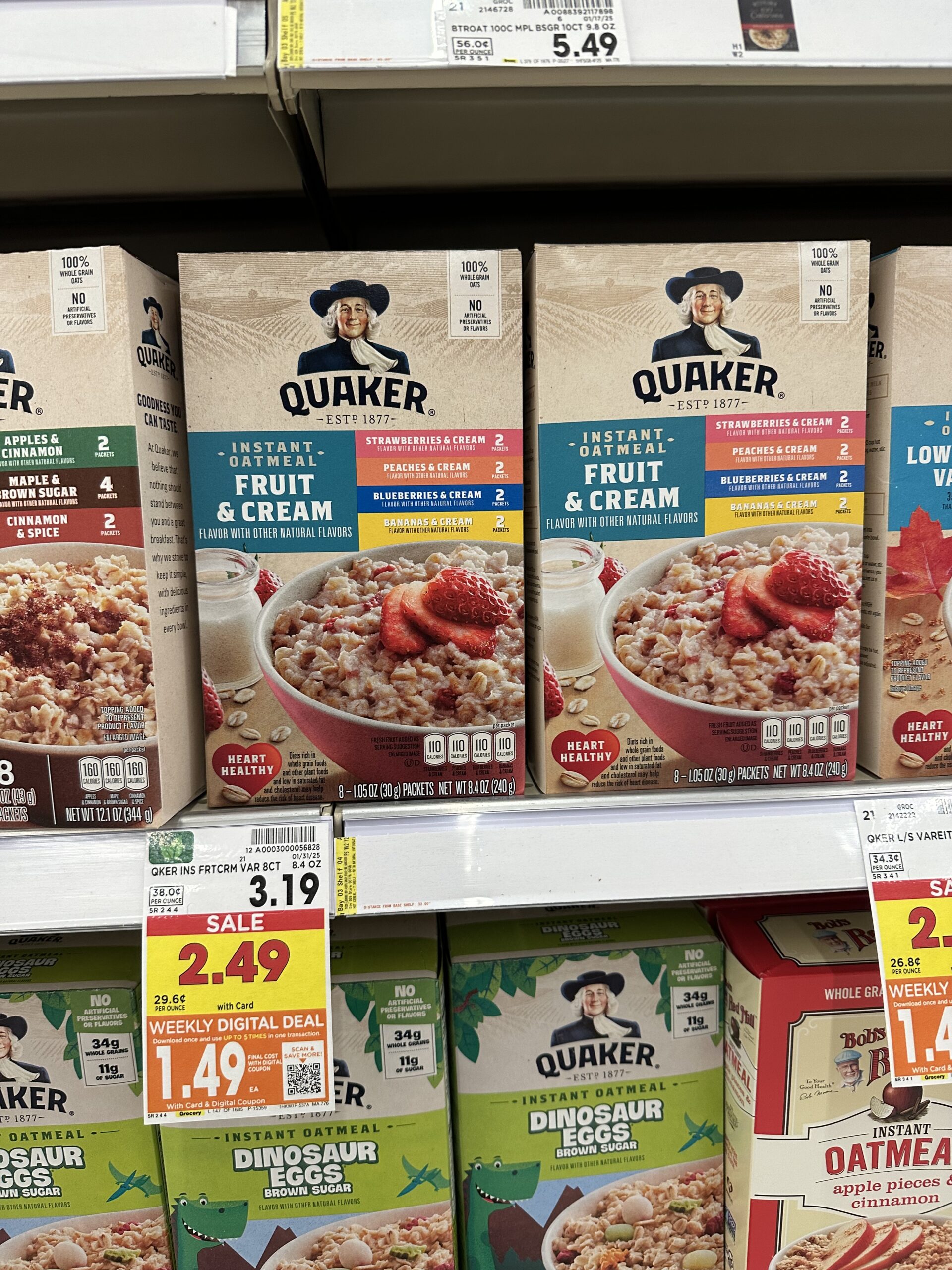 Quaker Life & Cap'n Crunch Cereal and Instant Oatmeal as low as $1.49 ...