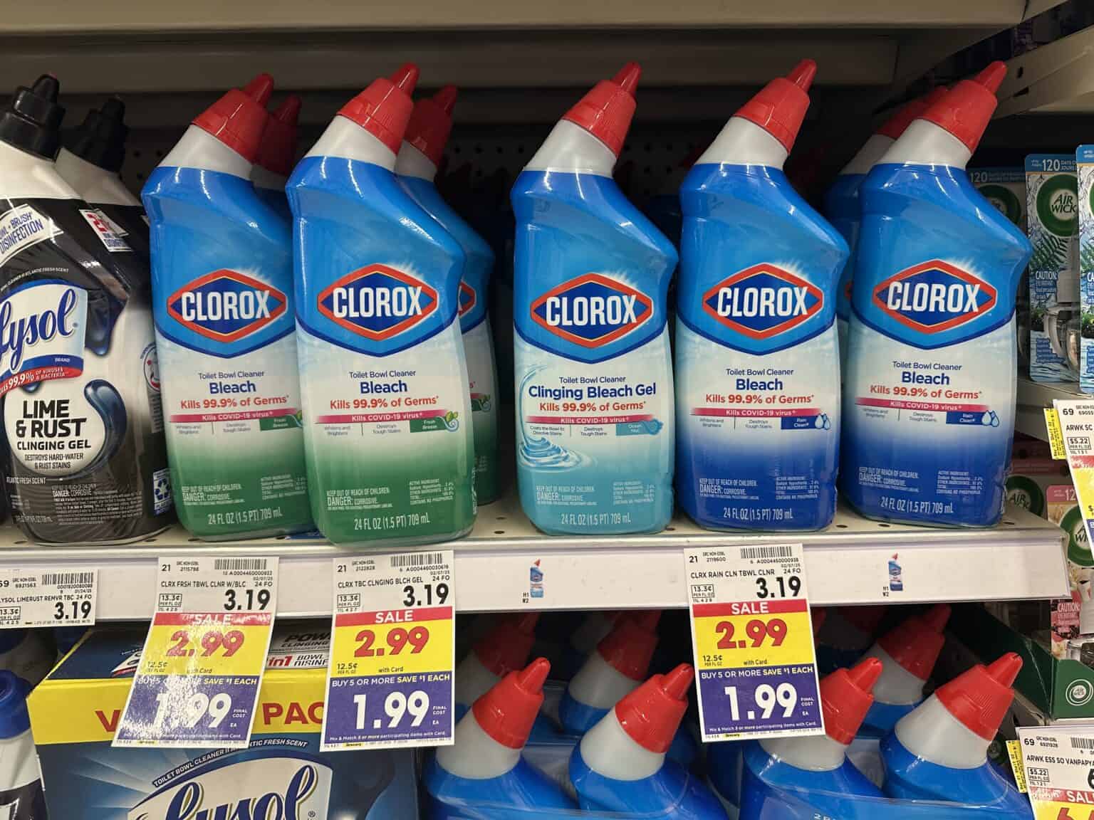 Clorox Toilet Bowl Cleaner as low as $1.99! - Kroger Krazy