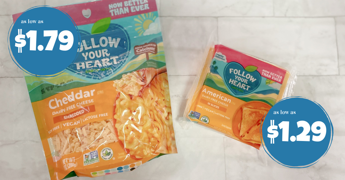 Follow Your Heart Cheese as low as $1.29! - Kroger Krazy