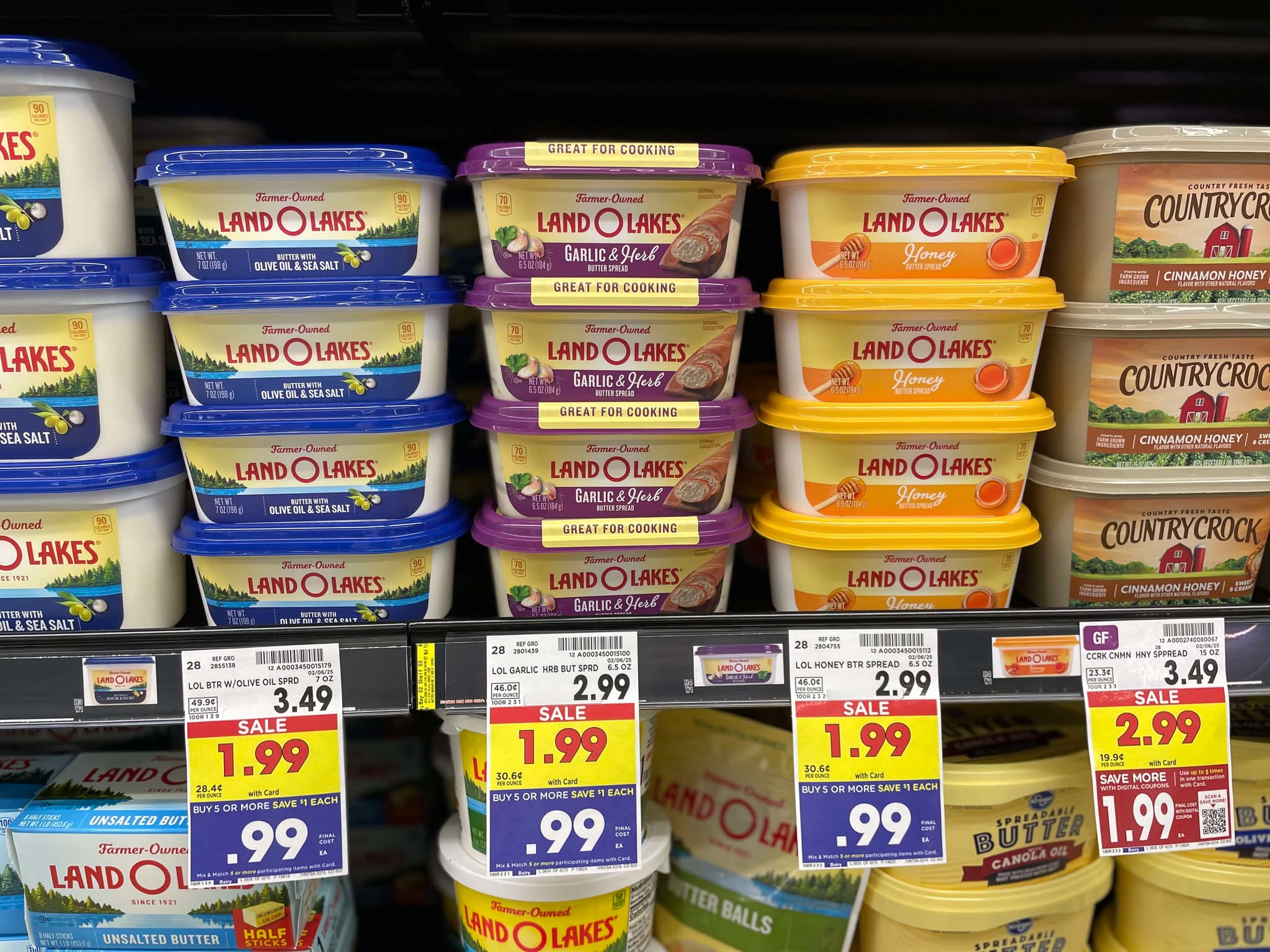 Land O Lakes Butter Spread as low as 34¢! - Kroger Krazy