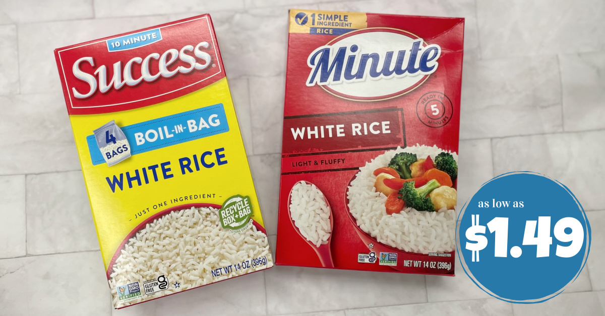 Minute and Success Rice as low as $1.49! - Kroger Krazy