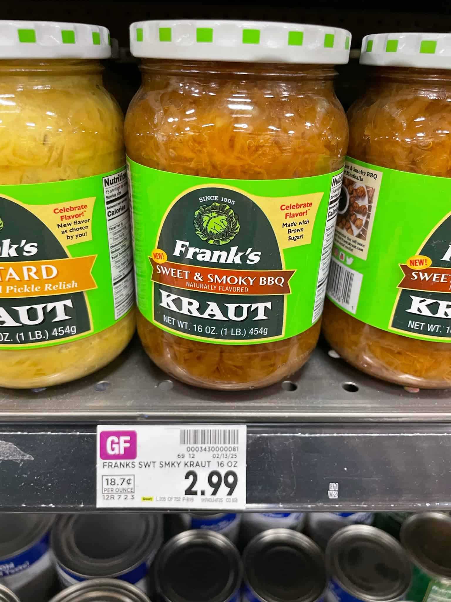 Frank's Mustard and Sweet & Smoky Barbecue Kraut are as low as $1.99 at ...