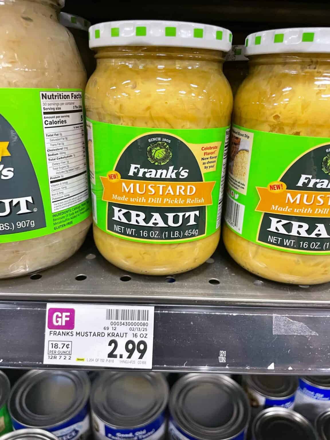 Frank's Mustard and Sweet & Smoky Barbecue Kraut are as low as $1.99 at ...