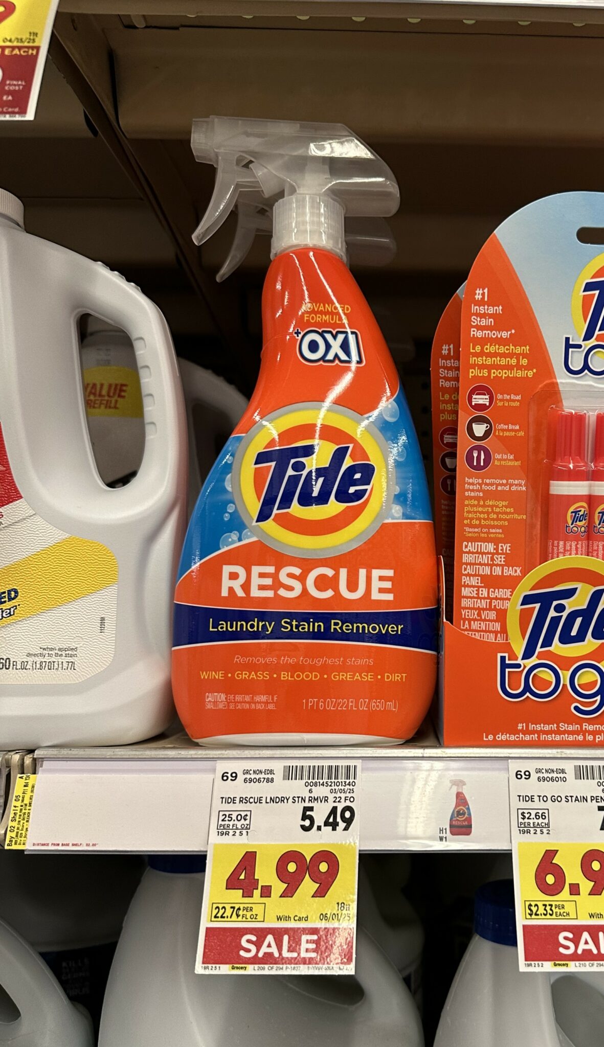 Tide Rescue Stain Remover Spray as low as $2.49! - Kroger Krazy