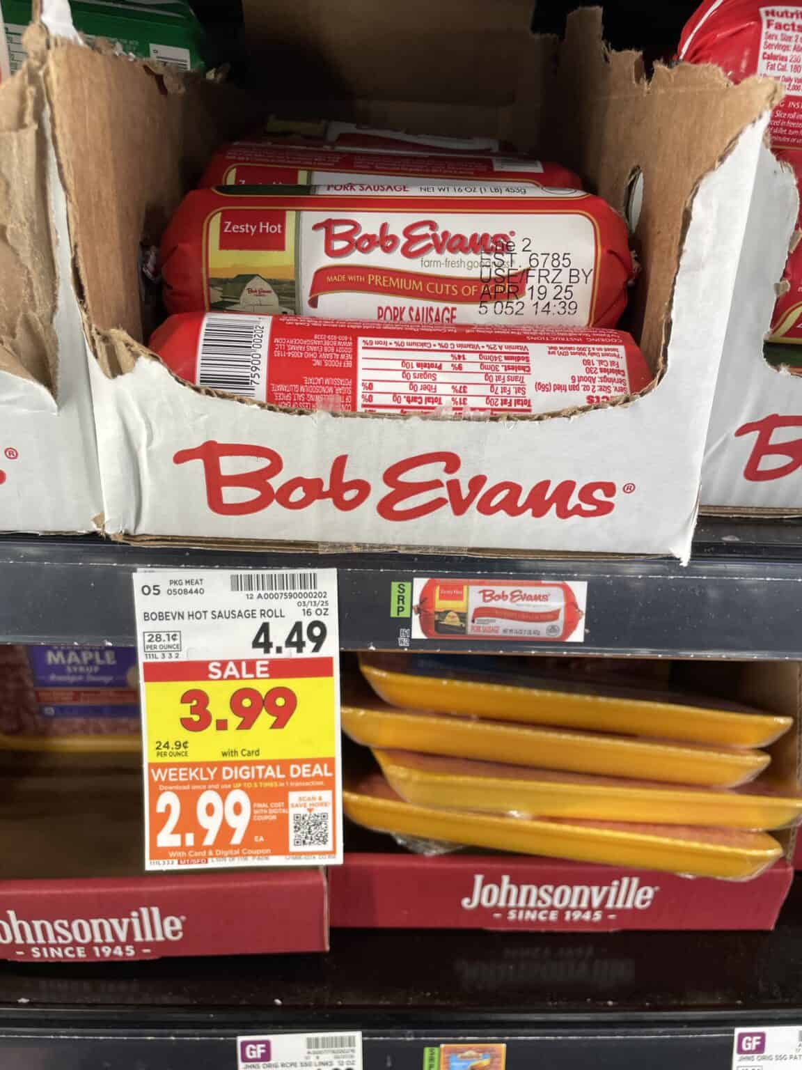 Bob Evans Sausage Rolls and Dinner Sides as low as $2.99! - Kroger Krazy