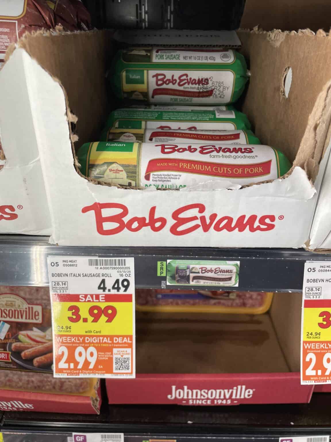 Bob Evans Sausage Rolls and Dinner Sides as low as $2.99! - Kroger Krazy