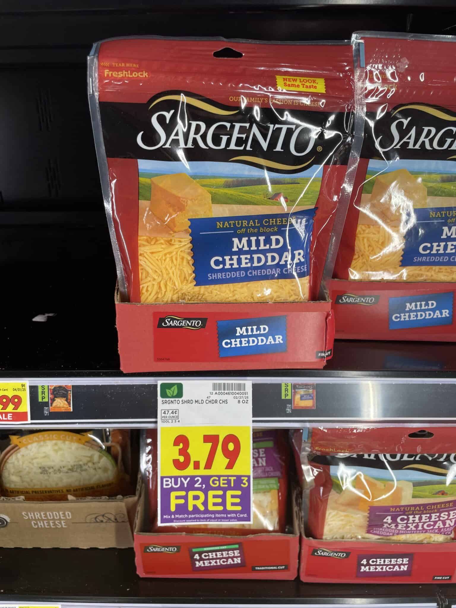 Sargento Cheese Slices and Shreds are B2G3 FREE! - Kroger Krazy