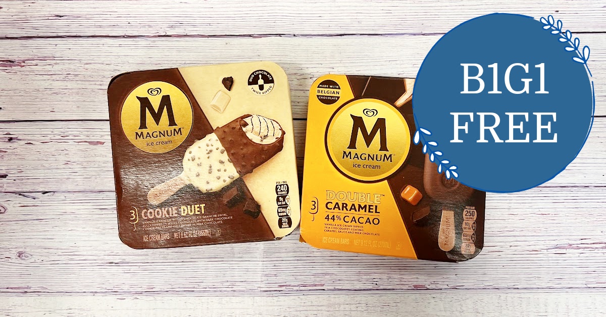 Magnum Ice Cream Bars are B1G1 FREE! - Kroger Krazy