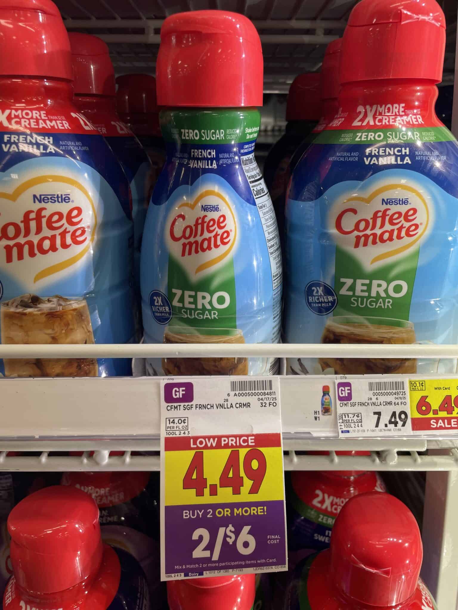 Coffee Mate Creamers and Cold Foam as low as $3.00! - Kroger Krazy