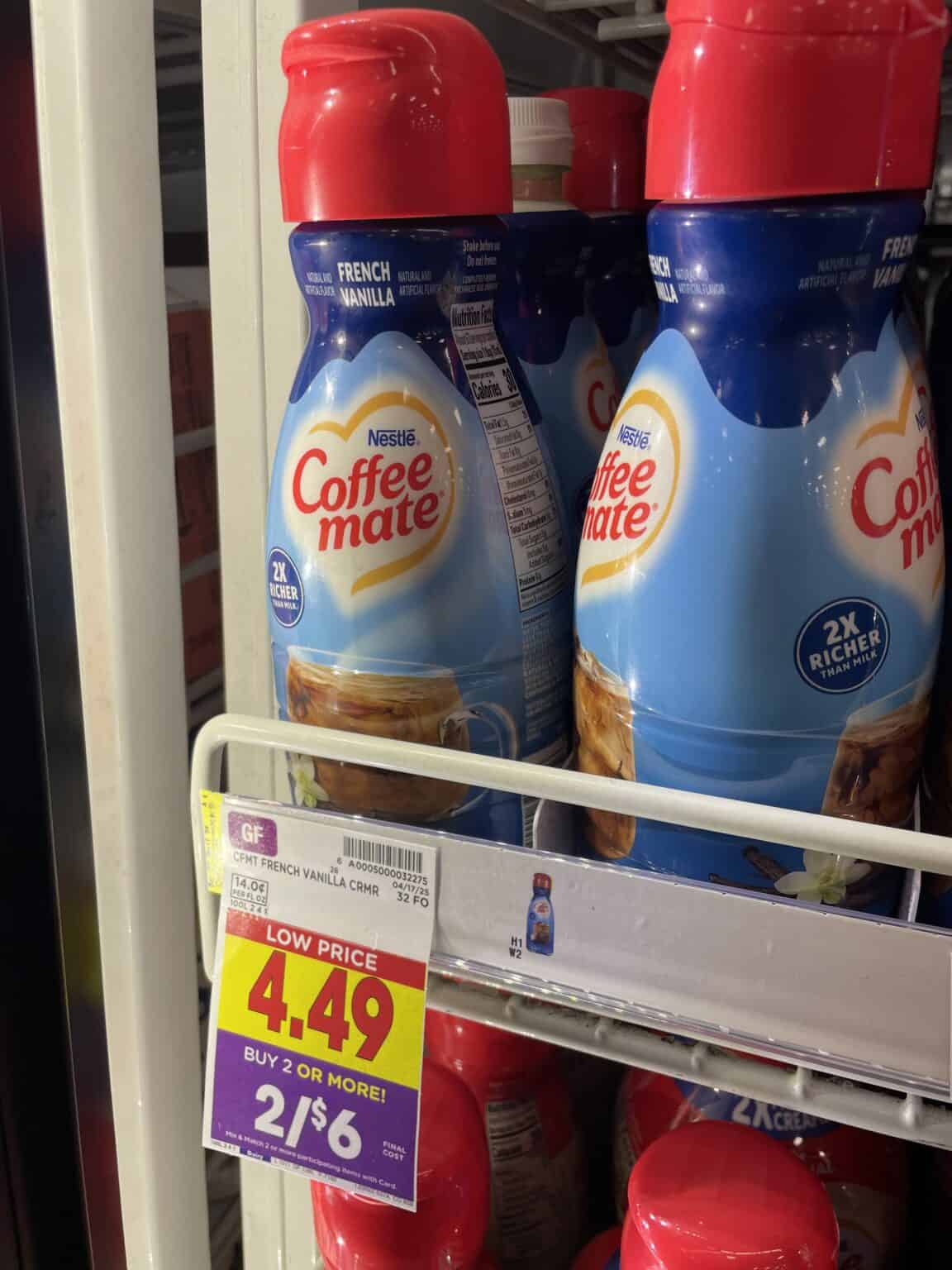 Coffee Mate Creamers and Cold Foam as low as $3.00! - Kroger Krazy