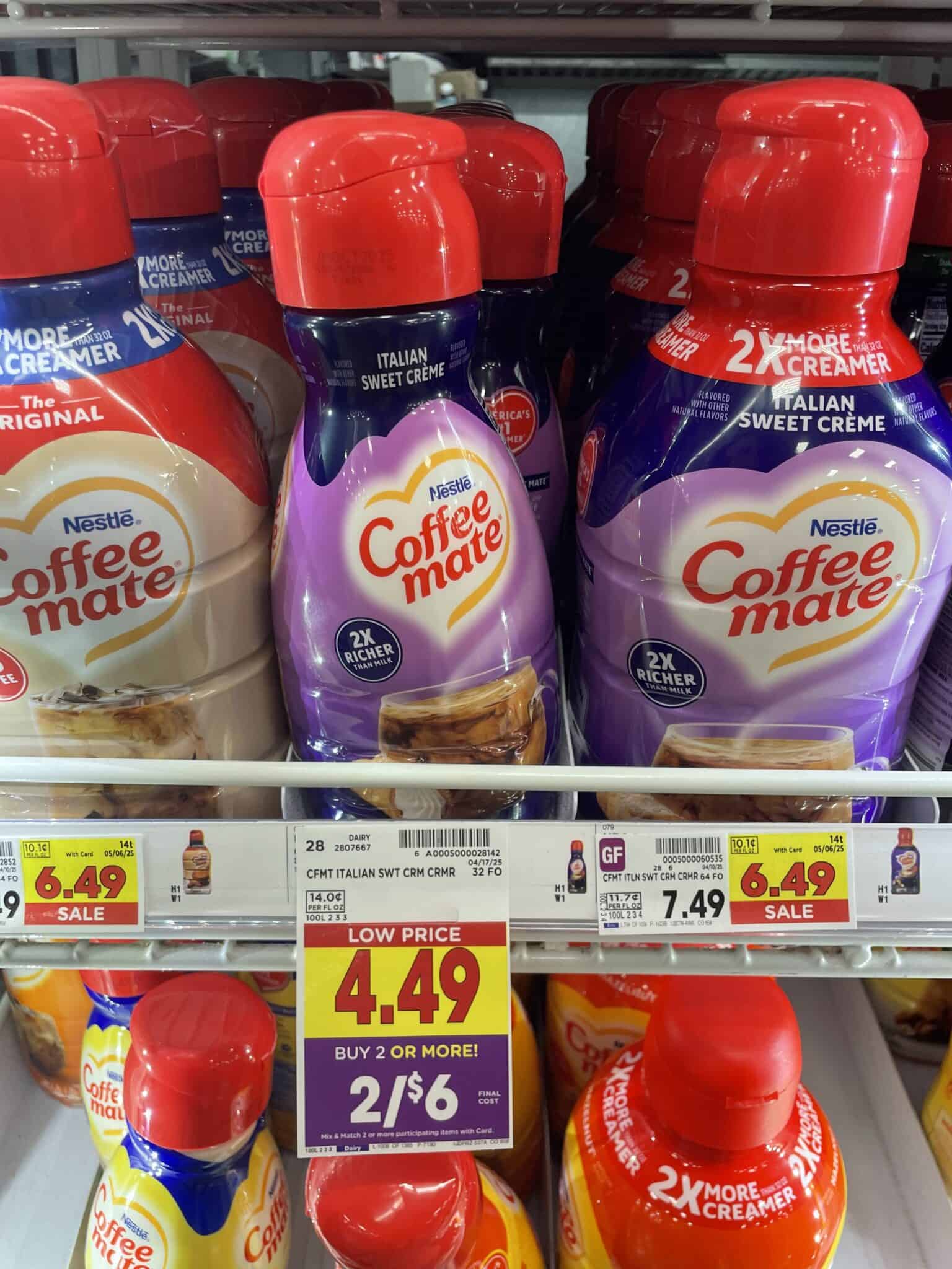 Coffee Mate Creamers and Cold Foam as low as $3.00! - Kroger Krazy