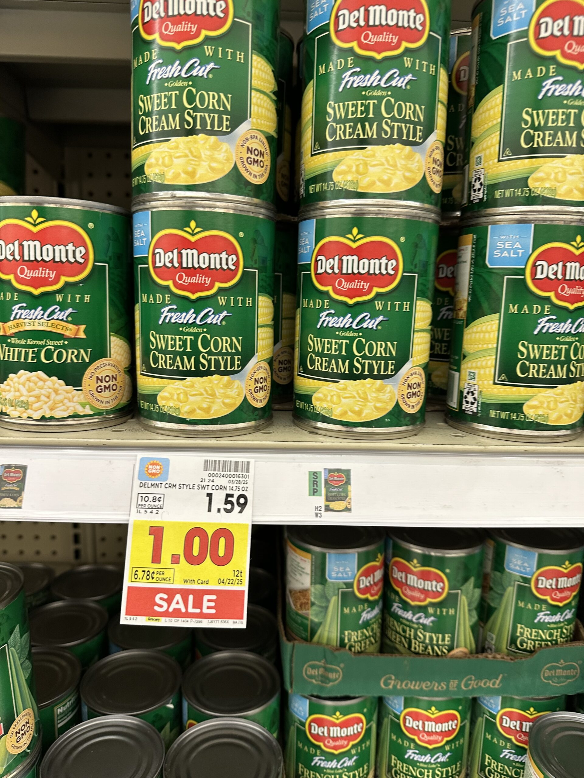 Del Monte Canned Vegetables as low as $1.00! - Kroger Krazy