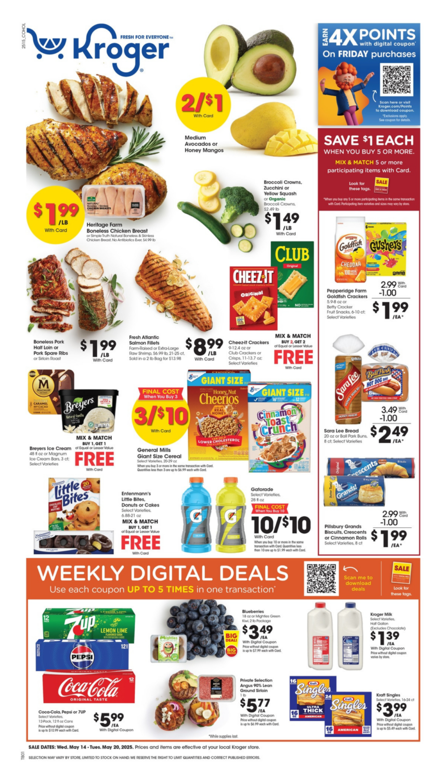 Kroger Weekly Ad (05/14/25 - 05/20/25) Early Preview - Kroger Krazy
