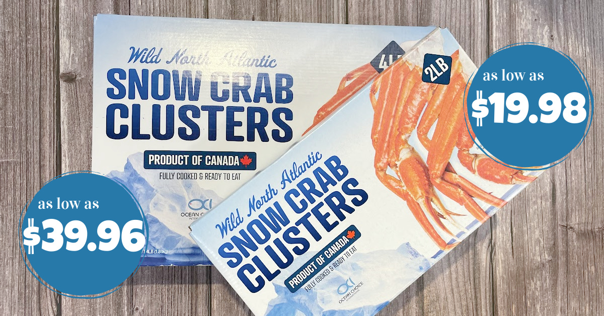 Snow Crab Clusters as low as $19.98! - Kroger Krazy