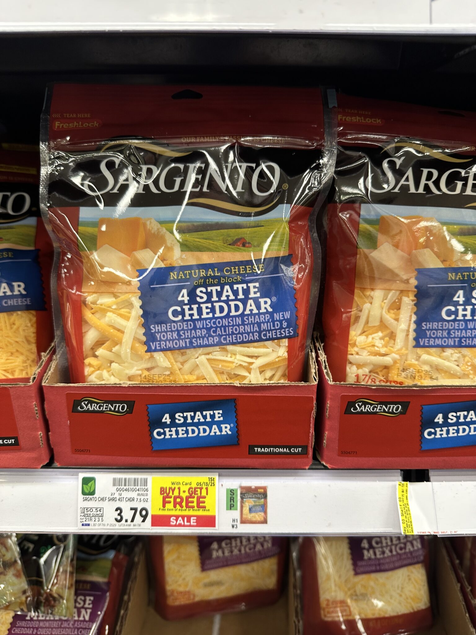 Sargento Cheese Shreds and Slices are B1G1 FREE! - Kroger Krazy