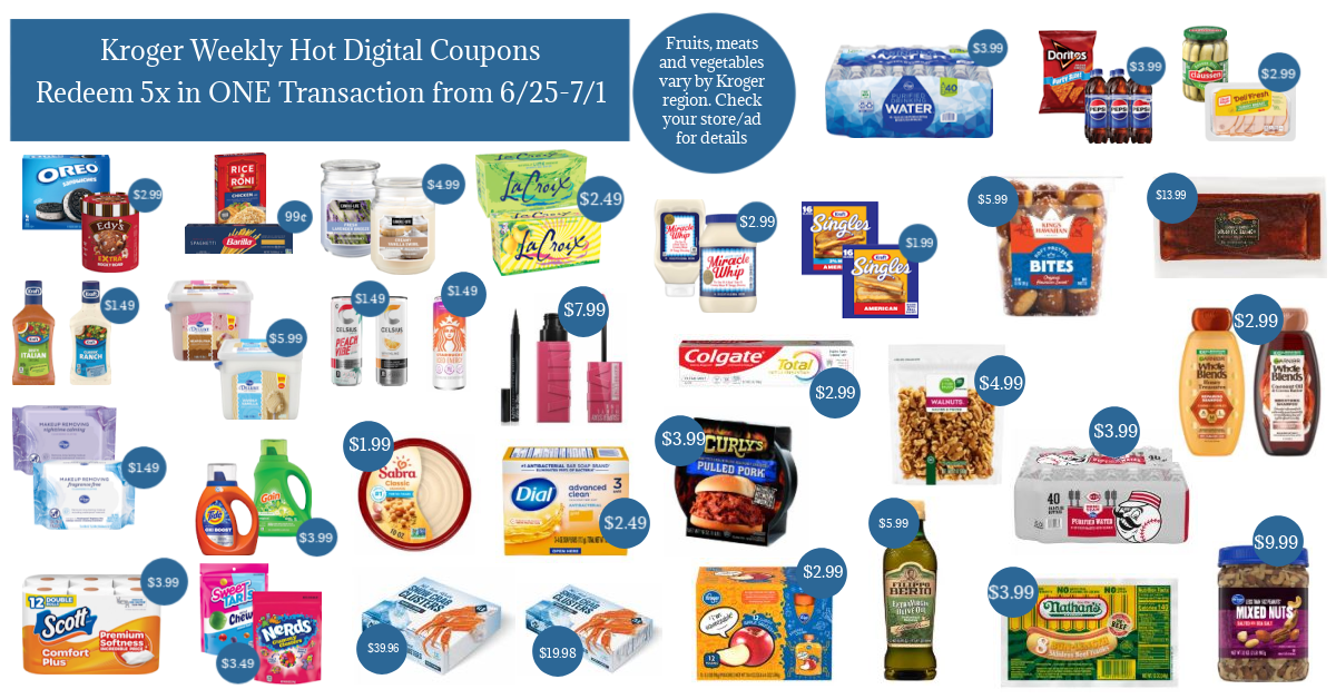 Kroger Weekly Hot Digital Coupons | Redeem 5x in ONE Transaction from 6 ...