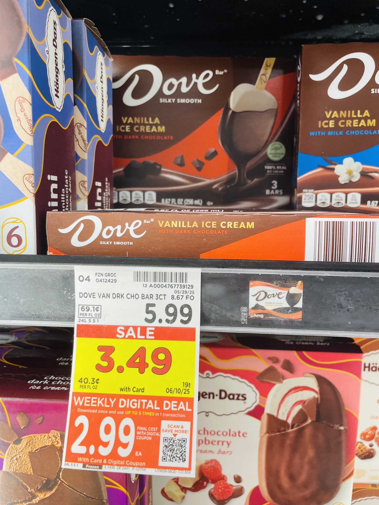 Mars and Dove Ice Cream Bars as low as $2.99! - Kroger Krazy