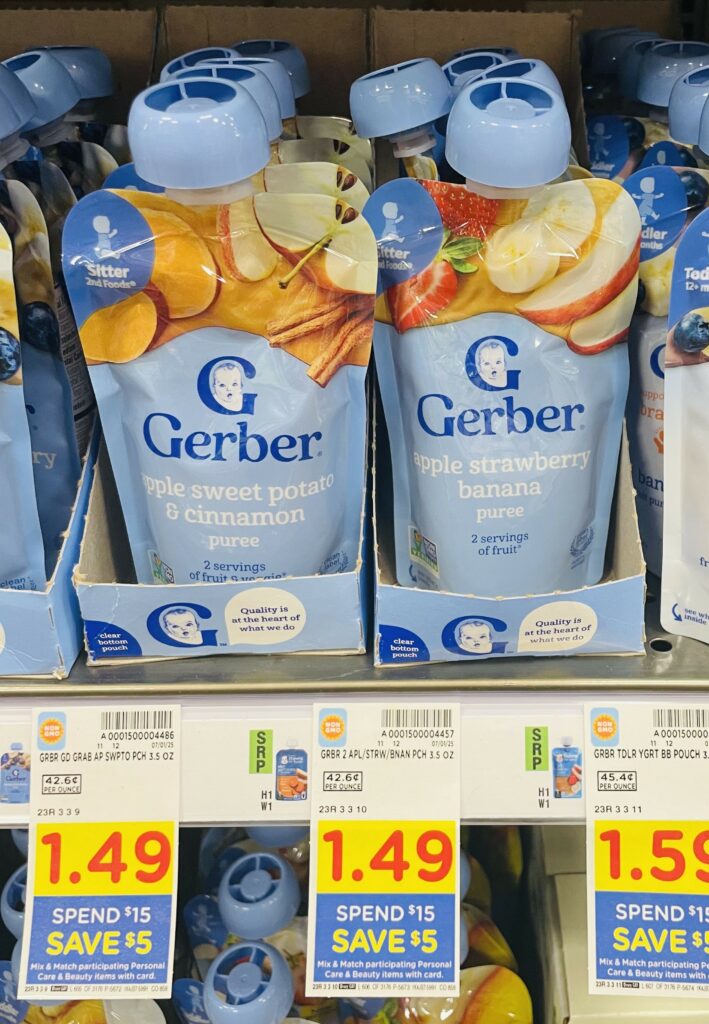Gerber Pouches as low as 76¢! - Kroger Krazy