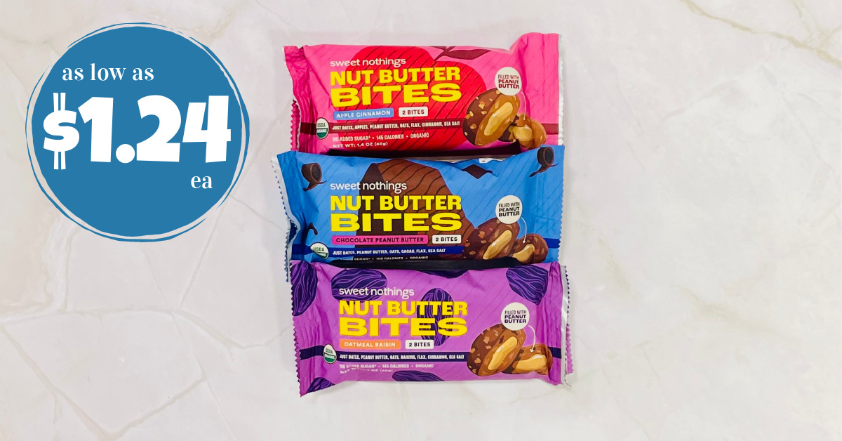 Sweet Nothings Nut Butter Bites as low as $1.24! - Kroger Krazy
