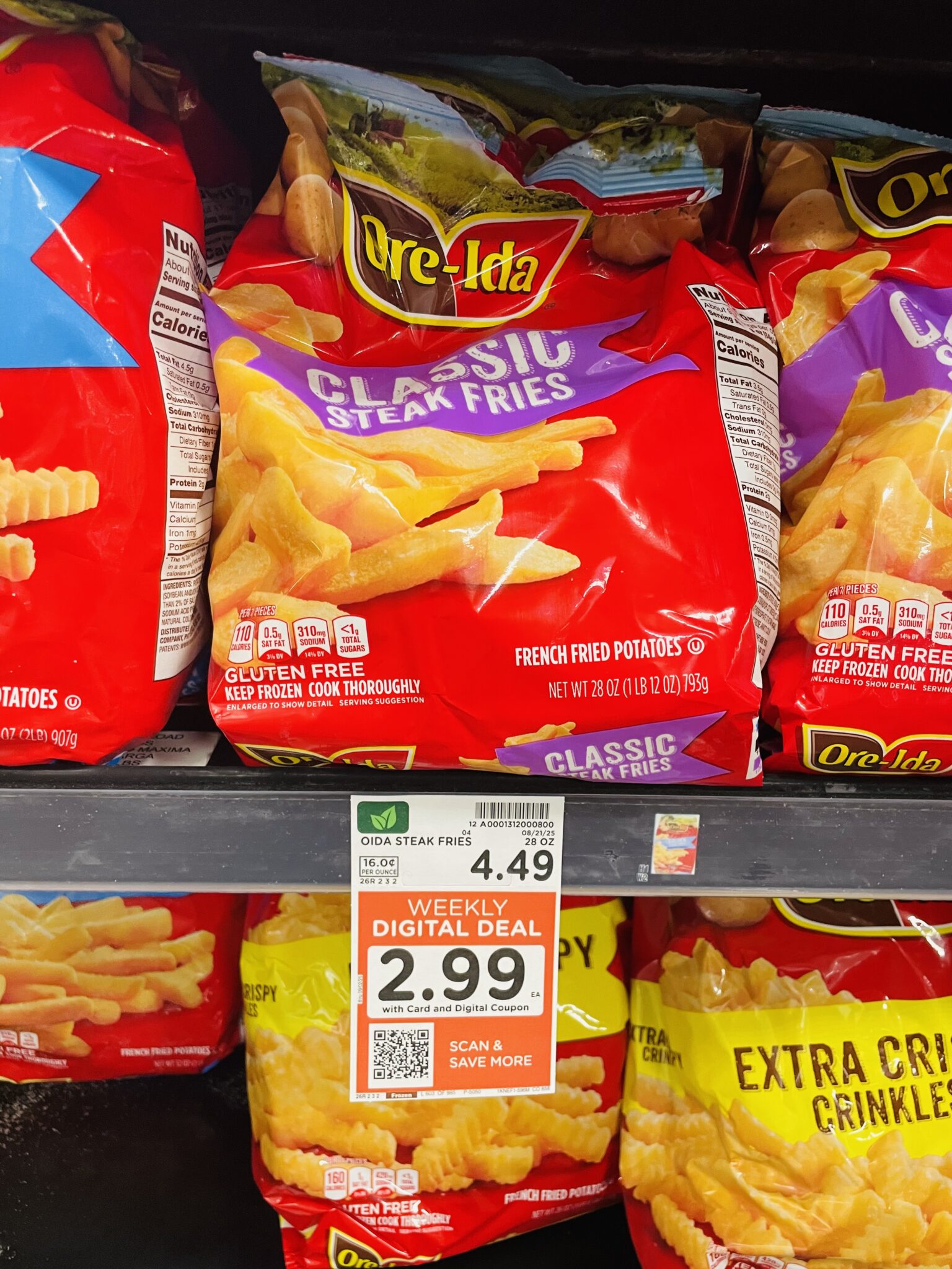 Ore-Ida Frozen Potatoes are as low as $2.99 each at Kroger! - Kroger Krazy