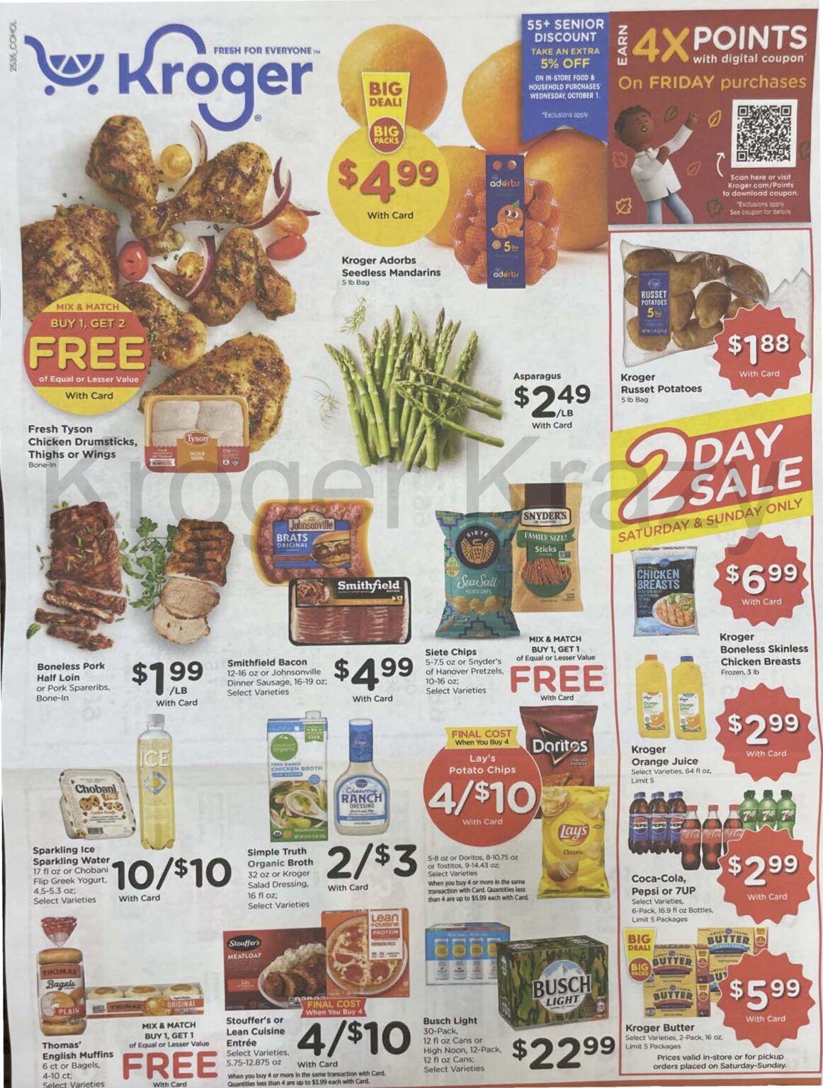 Kroger Weekly Ad (10/01/25-10/07/25) Early Preview - Kroger Krazy