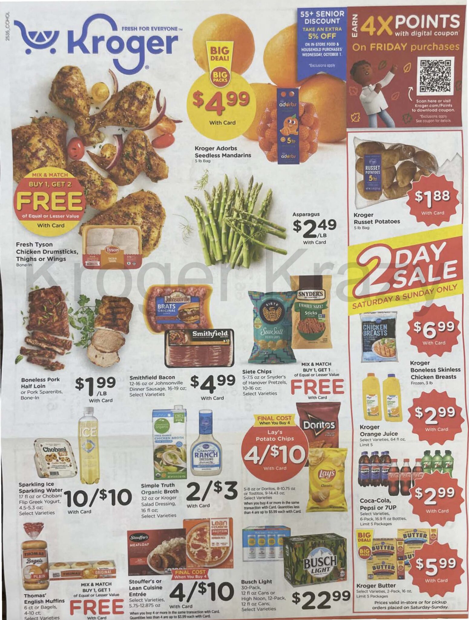 Kroger Weekly Ad (10/01/25-10/07/25) Early Preview - Kroger Krazy