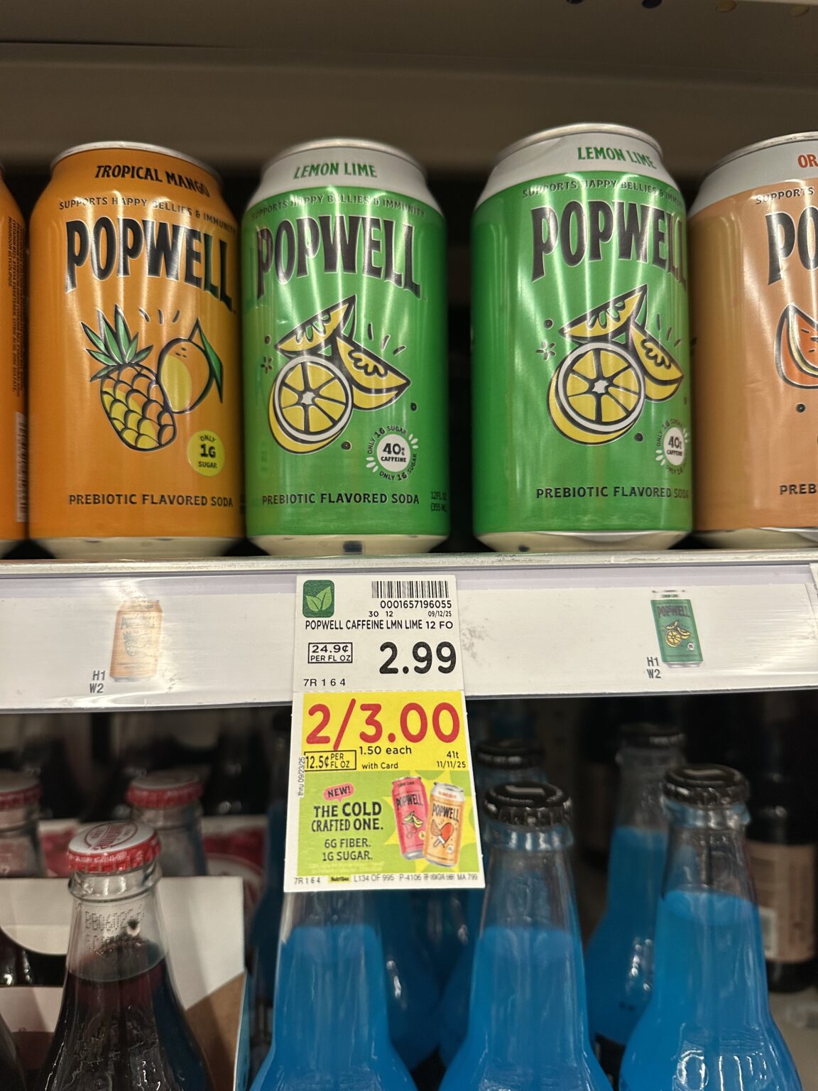 Popwell Prebiotic Soda is as low as $0.75 each at Kroger! - Kroger Krazy