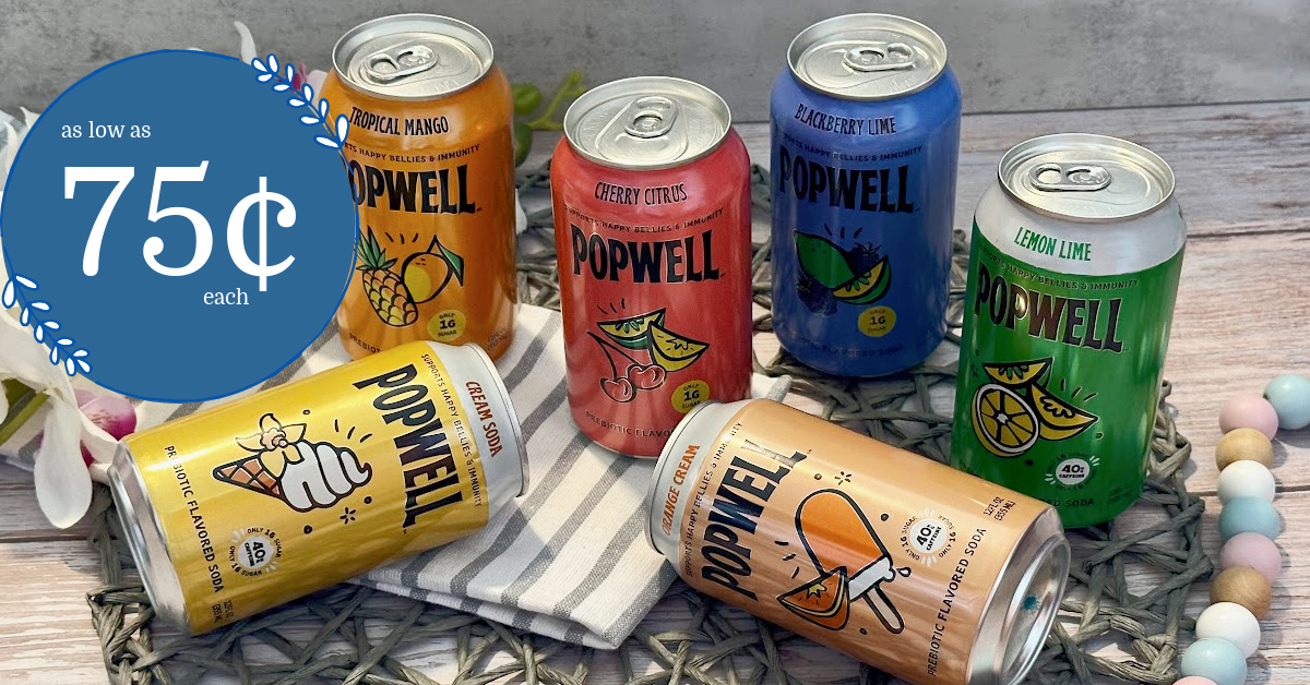 Popwell Prebiotic Soda is as low as $0.75 each at Kroger! - Kroger Krazy