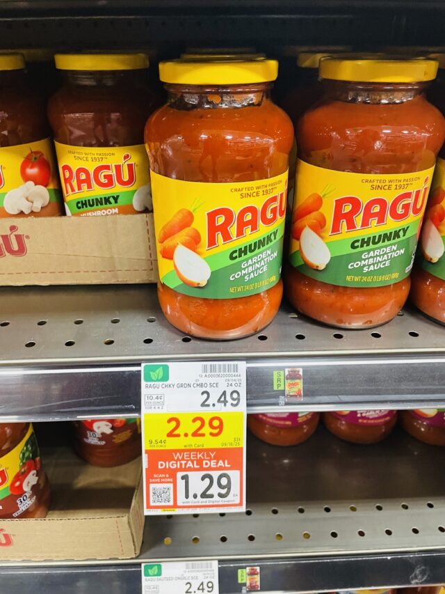 Ragu Pasta Sauce as low as $1.29! - Kroger Krazy