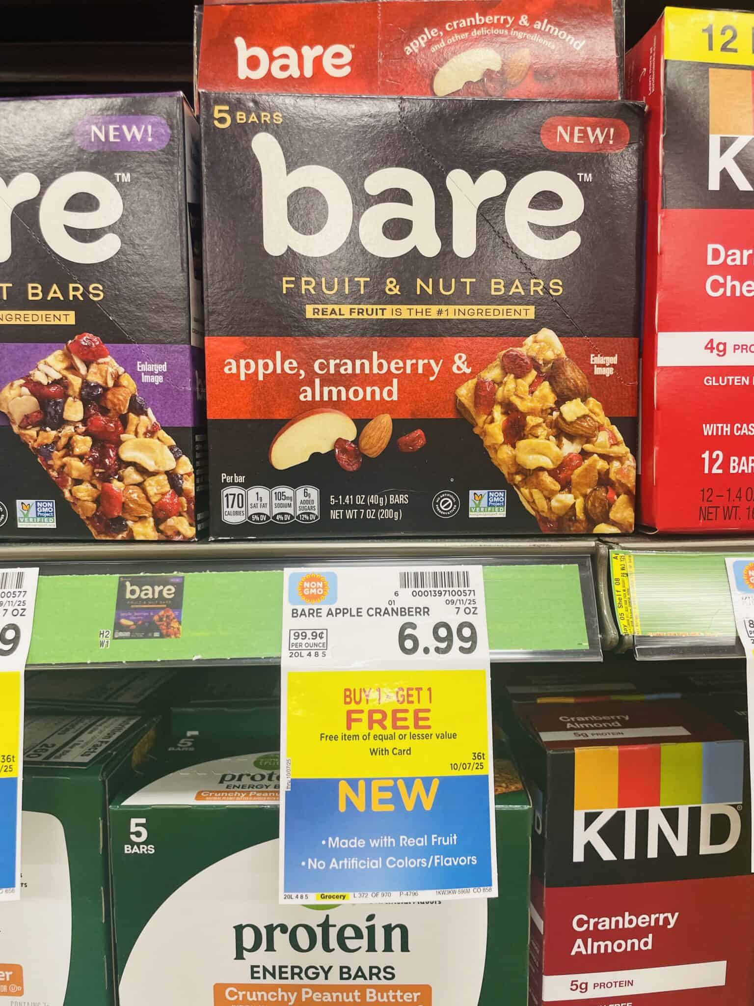 Bare Fruit and Nut Bars are B1G1 FREE! - Kroger Krazy