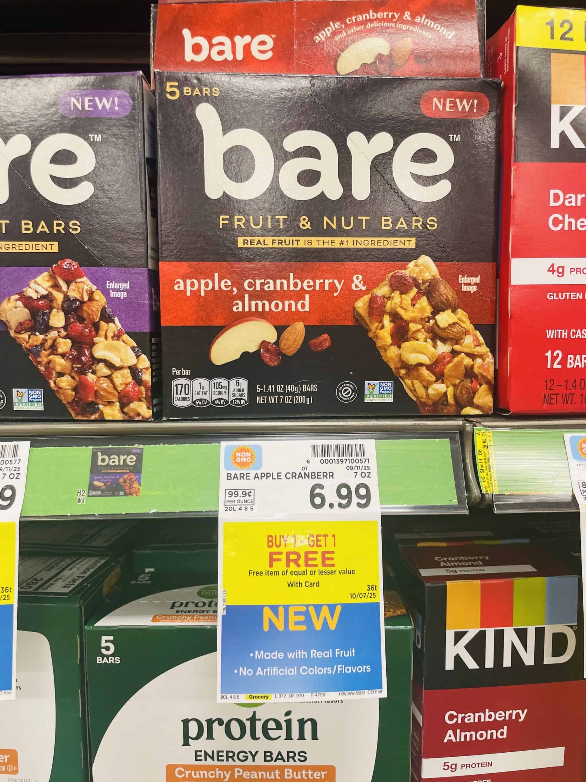 Bare Fruit and Nut Bars are B1G1 FREE! - Kroger Krazy
