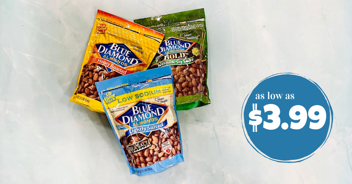 Blue Diamond Almond Bags as low as $3.99! - Kroger Krazy