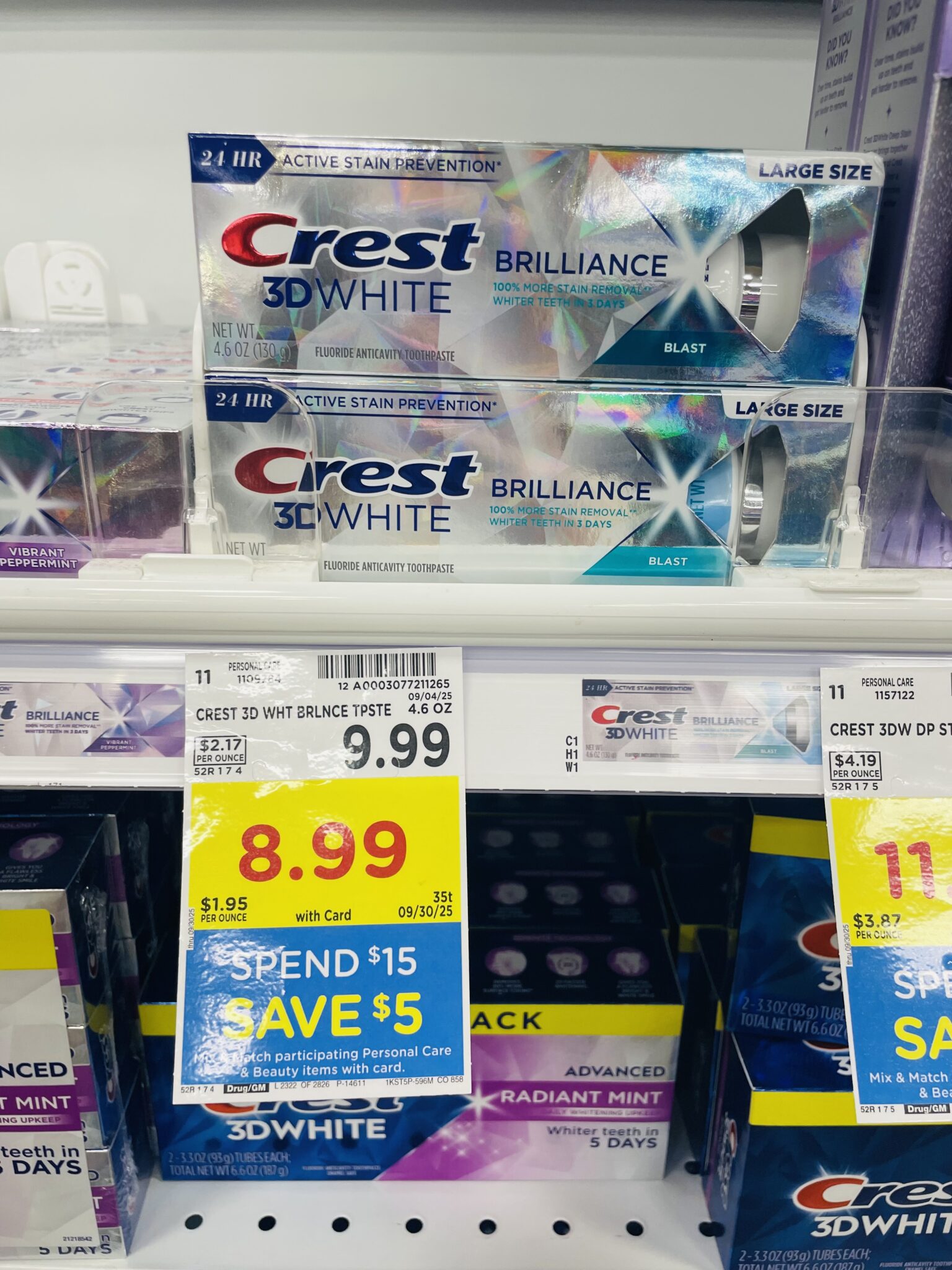 Crest Toothpaste as low as $3.49! - Kroger Krazy