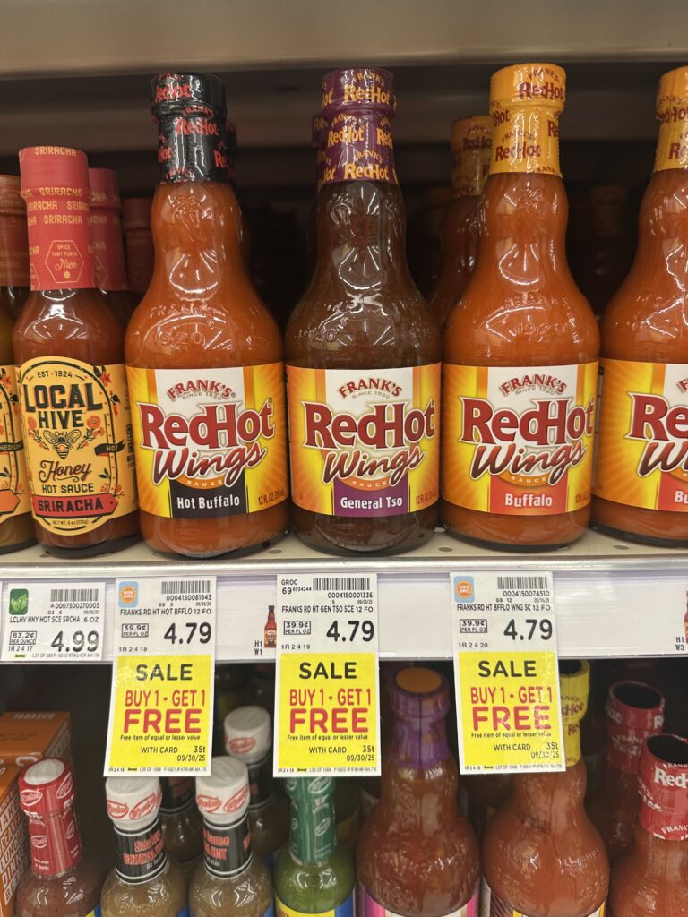 Frank's Red Hot Sauces are B1G1 FREE! - Kroger Krazy