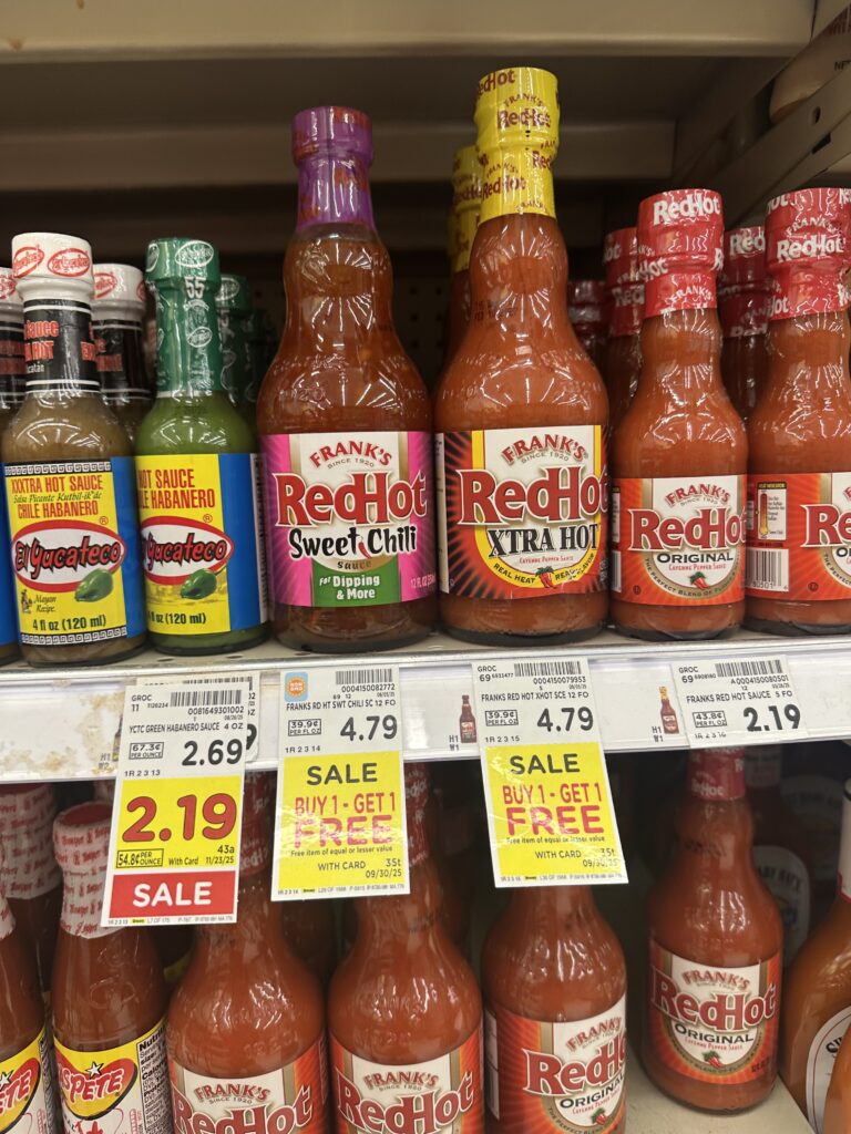 Frank's Red Hot Sauces are B1G1 FREE! - Kroger Krazy