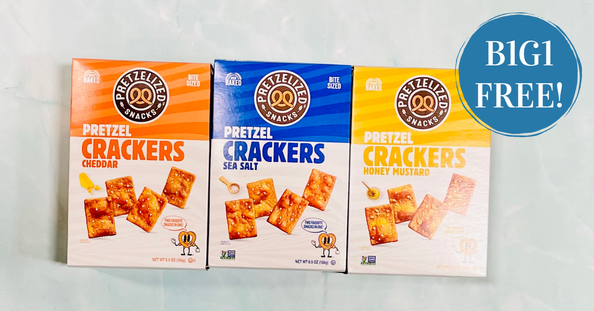 Pretzelized Snacks Pretzel Crackers are B1G1 FREE! - Kroger Krazy