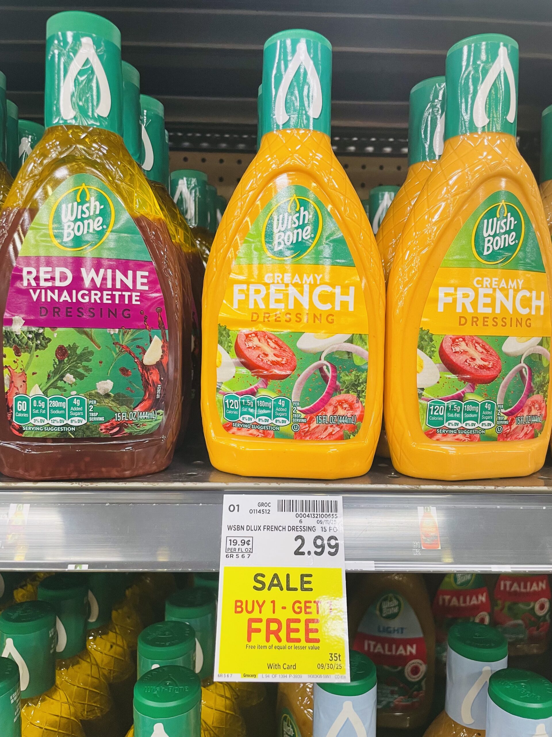 Wish-Bone Salad Dressing is B1G1 FREE! - Kroger Krazy