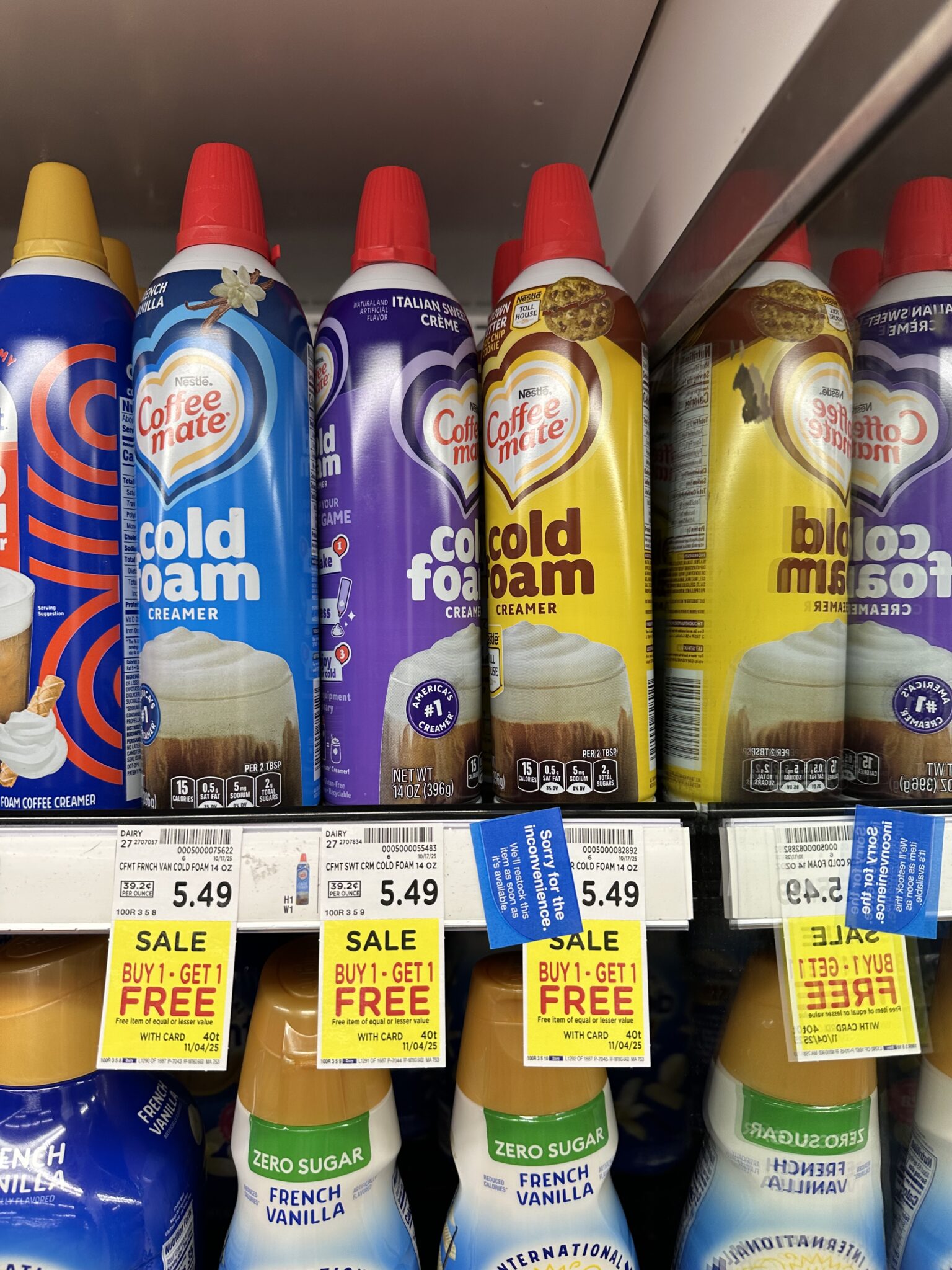 Coffee Mate Creamers and Cold Foams are B1G1 FREE! - Kroger Krazy