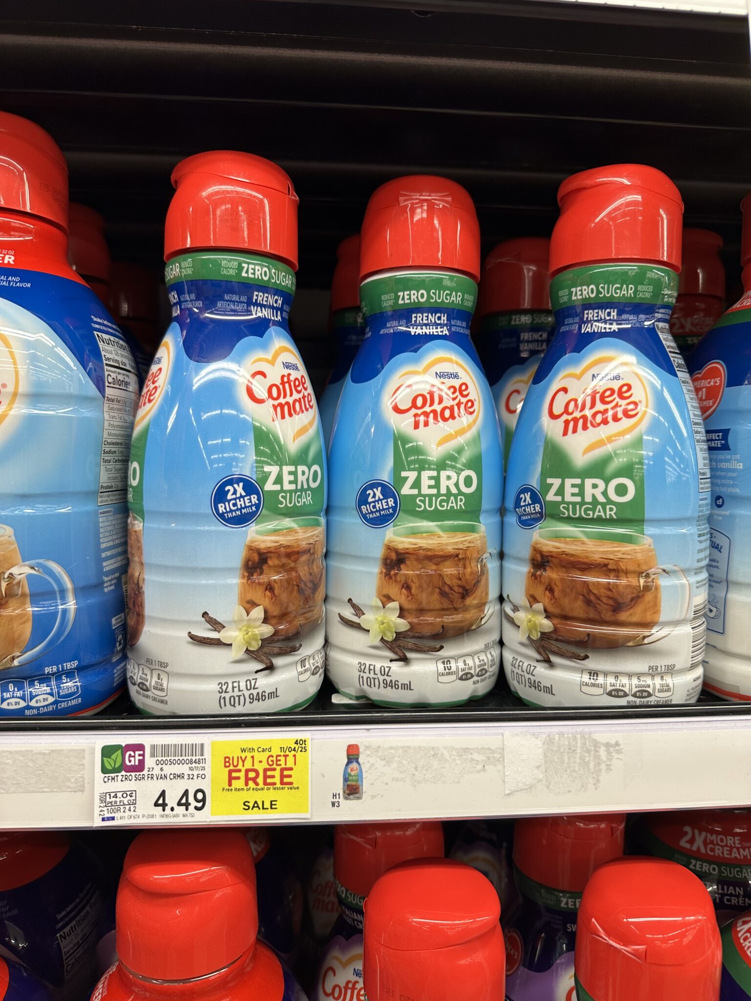 Coffee Mate Creamers and Cold Foams are B1G1 FREE! - Kroger Krazy